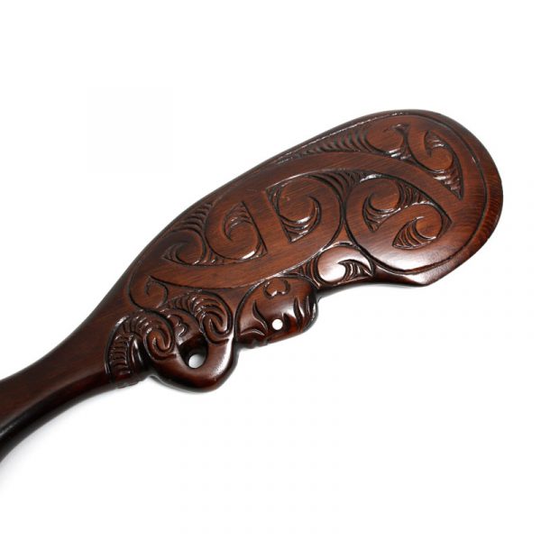 Wood Maori Wahaika Patu With Abalone Eyed TekoTeko » Kode-Store.co.uk